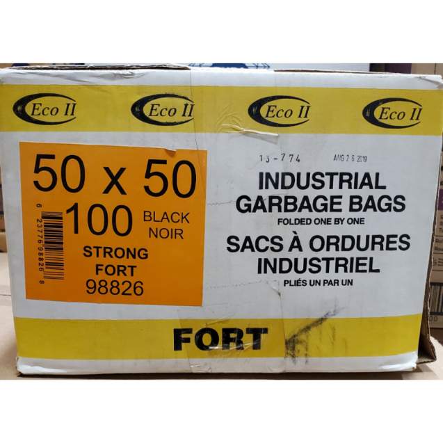 Sacs à Ordures 50 x 50 Fort ecoII - DAMI - PRODUITS SANITAIRES INDUSTRIELS