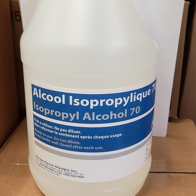 Alcool Isopropylique 70 % 4 litres - DAMI - PRODUITS SANITAIRES INDUSTRIELS